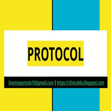 Clinical trial protocol development | PPTX