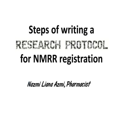 RESEARCH PROTOCOL | PPTX