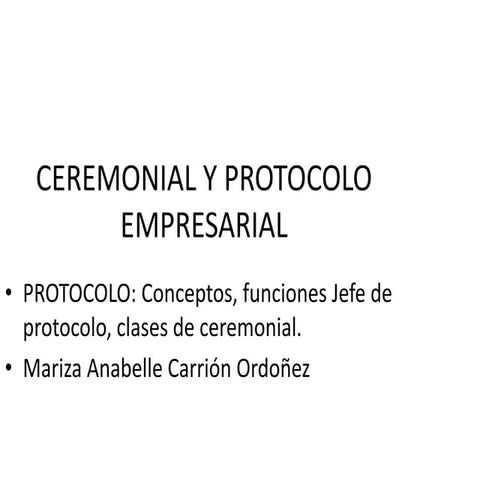 Normas para aplicar en protocolo | PPTX