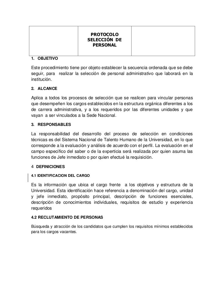 Formato De Un Protocolo