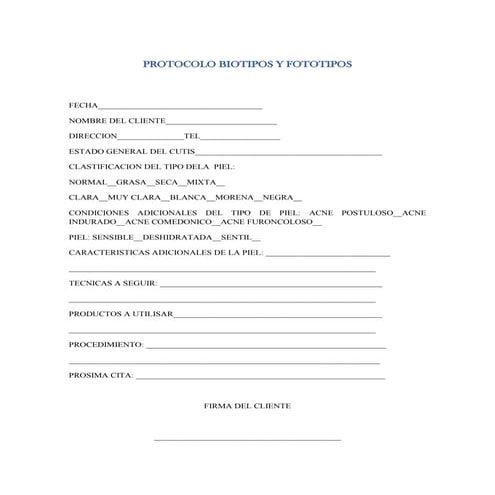 Protocolo biotipos y_fototipos | DOCX