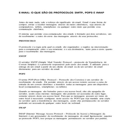 Protocolo de email | PDF