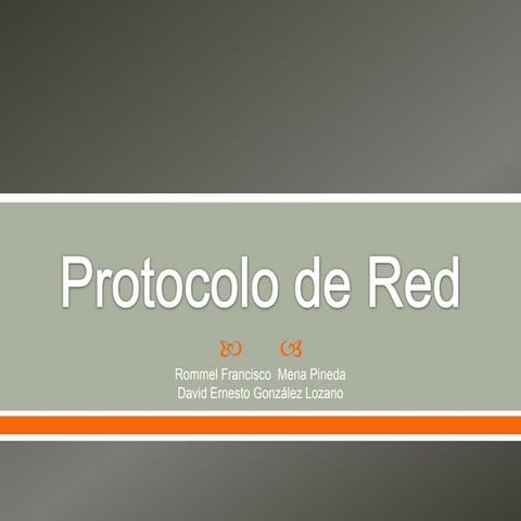 Protocolos de red | PPTX