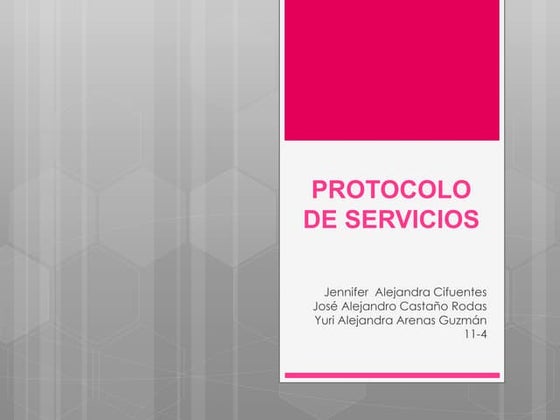 Protocolo de servicio | DOCX