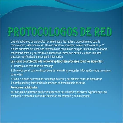 Protocologos de red | PPT
