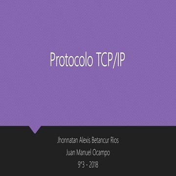 Protocolo TPC/IP | PPTX