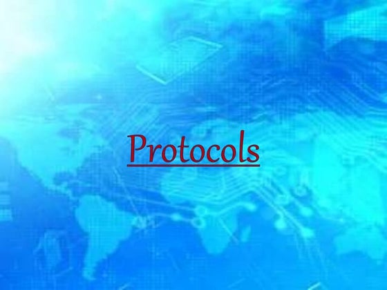 Protocols And Types Of Protocols Ppt 4855