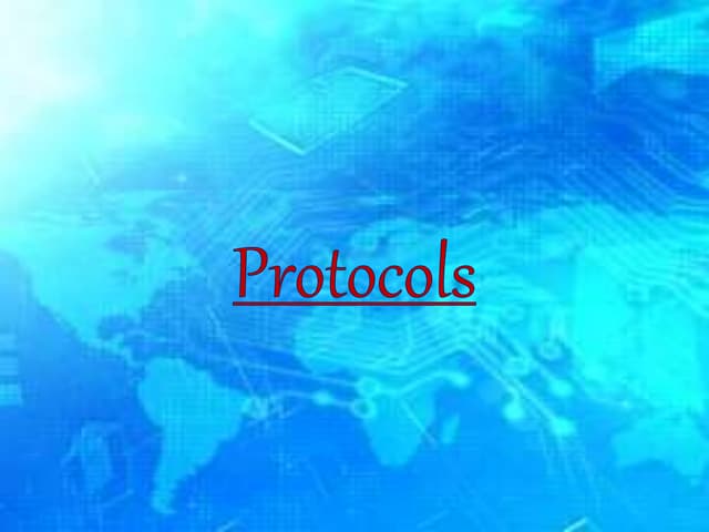 protocols and types of protocols. | PPTX