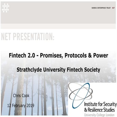 Protocols Promises and Power - Strathclyde University Fintech Society | PPT