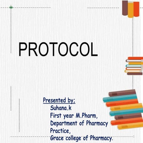 Protocol | PPTX | Science