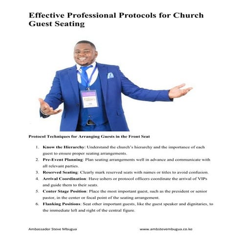 Protocol Seating Arrangements Protocol: The Complete Handbook Of
