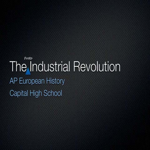 Proto Industrial Revolution AP European History 2009 | PDF