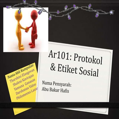 AR101: Protokol & Etiket Sosial | PPTX