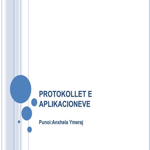Protokollet e aplikacioneve | PPTX