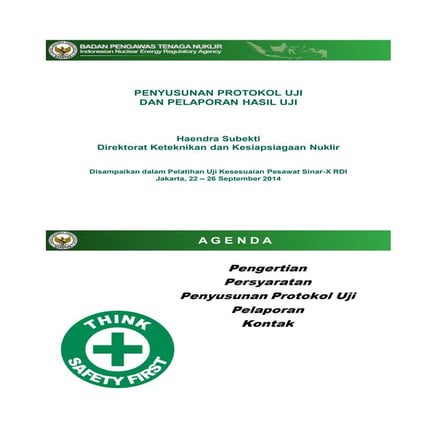 QA Manual (Potokol Uji) & Report for Tester of Medical X-Ray Equipment ...
