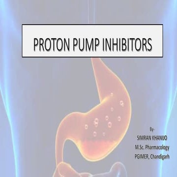 Proton pump inhibitors | PPT