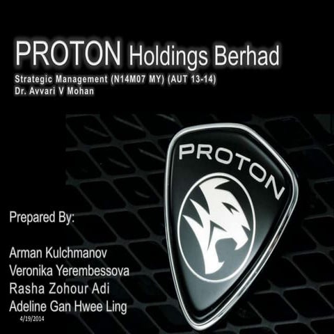 PROTON HOLDINGS CASE STUDY | PDF
