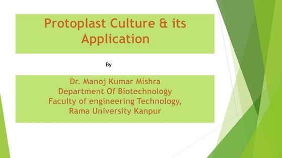 Protoplast isolation,culture & fusion | PPTX | Biological Sciences ...