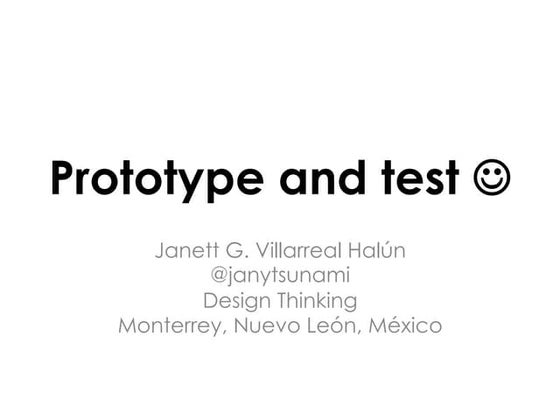 Prototype & test | PPT