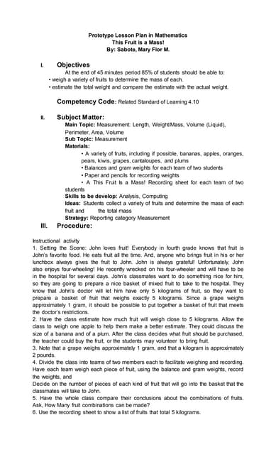 Prototype lesson plan in English | PPTX | Christianity | Religion & Spirituality