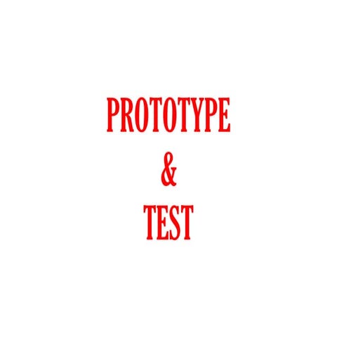 Prototype & test | PPT