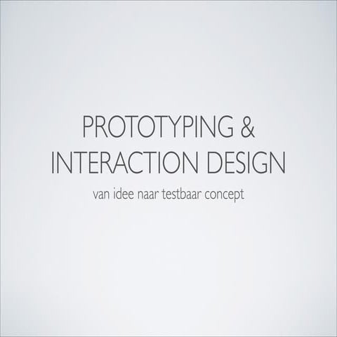 Presentatie Prototyping | PDF | Computing | Technology & Computing