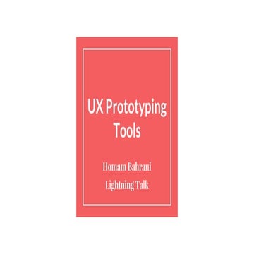 UX Prototyping Tools | PPT