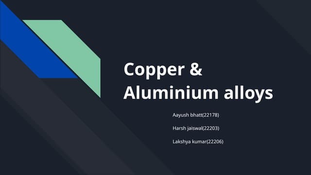 chemistry project on constituents of alloys | DOCX