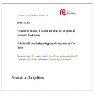 Maloclusión clase 3 dental y esqueletal en ortodoncia. | PPTX
