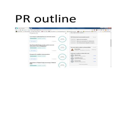 Pr(parallel research) outline | PDF