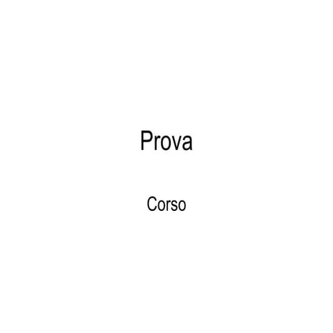 Prova | PPT