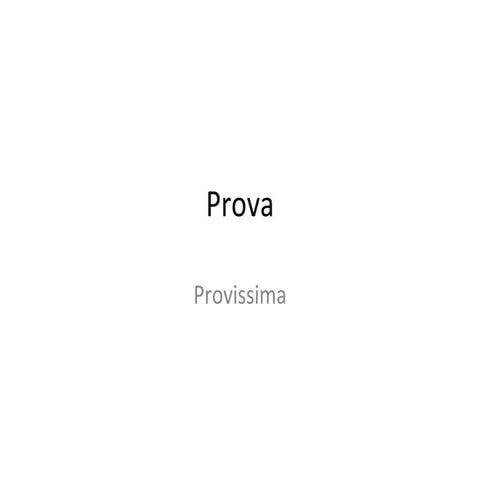 Prova | PPT