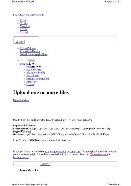 How to make presentation using slideshare(A.T) | PPT