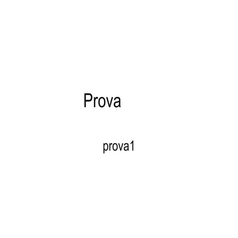 Prova | PPT