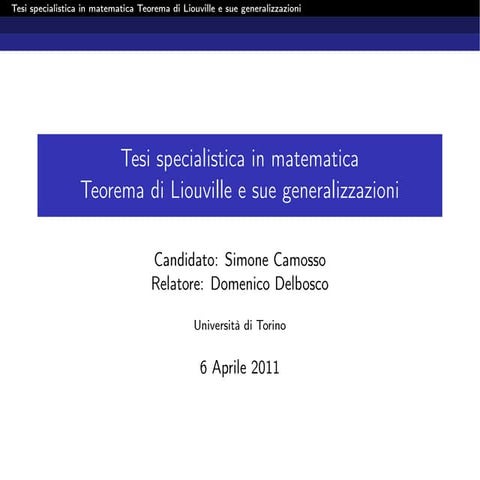 Liouville Theorem And Generalizations Pdf