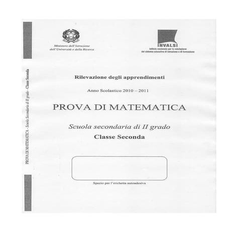 Prova invalsi-2-superiore-matematica | PDF