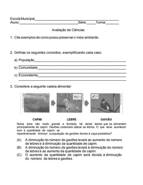 Prova de-hist-3-ano-lu | PDF