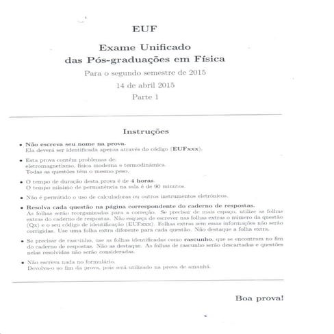 Prova euf 2015_2 | PDF