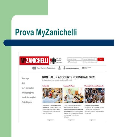 Prova my zanichelli (dartone) | PPT