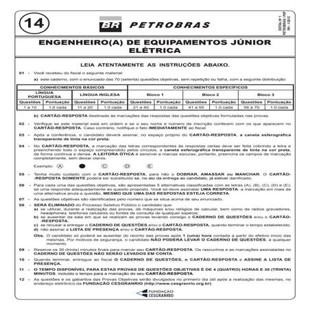 Prova petro 2012 | PDF