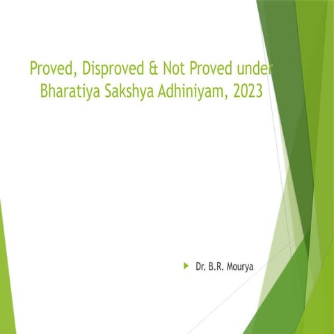 Proved_Disproved_Not_Proved_ under Bharatiya Sakshya Adhiniyam, 2023.pptx
