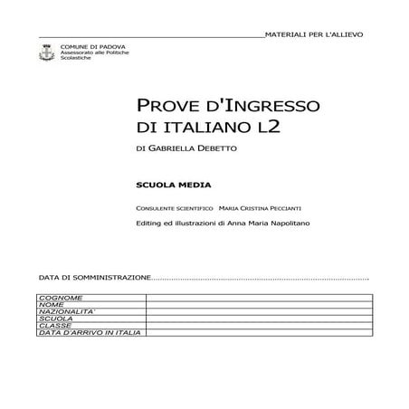 Prove d'ingresso | PDF