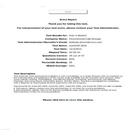 Prove It! Test Auto Cadd 2012 | PDF