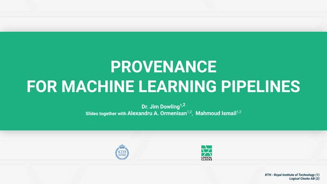 Metadata And Provenance For Ml Pipelines With Hopsworks Ppt