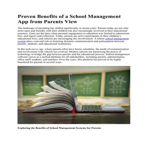Proven Benefits of a School Management App from Parents.pdf
