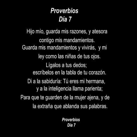 Proverbios 7 | PPT