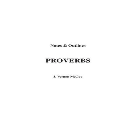 Proverbios pdf | PDF