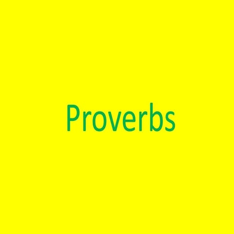 Proverbs 1 | PPT