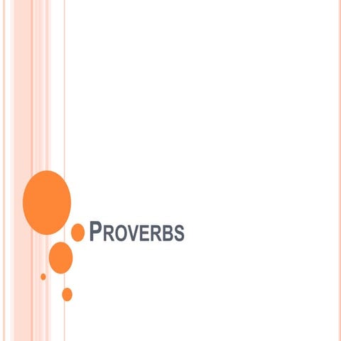 Proverbs | PPTX