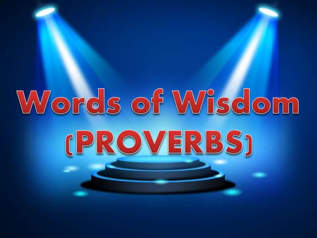 The 50 most important english proverbs | DOCX | Financial Planning ...